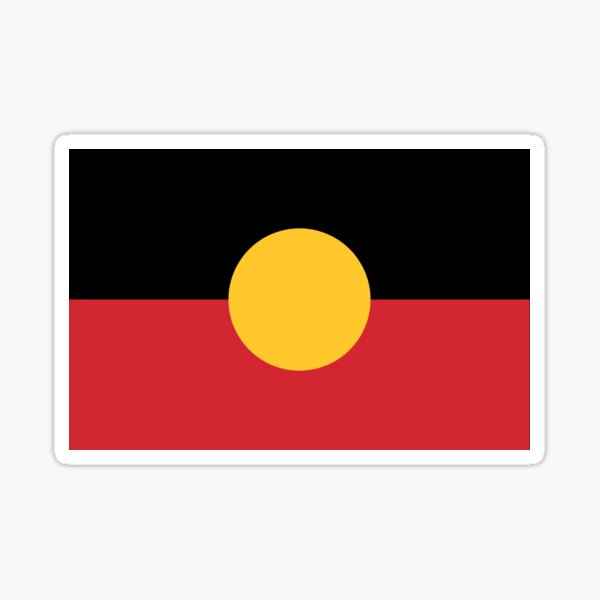 "Aboriginal Flag " Sticker for Sale by LazyWombat | Redbubble