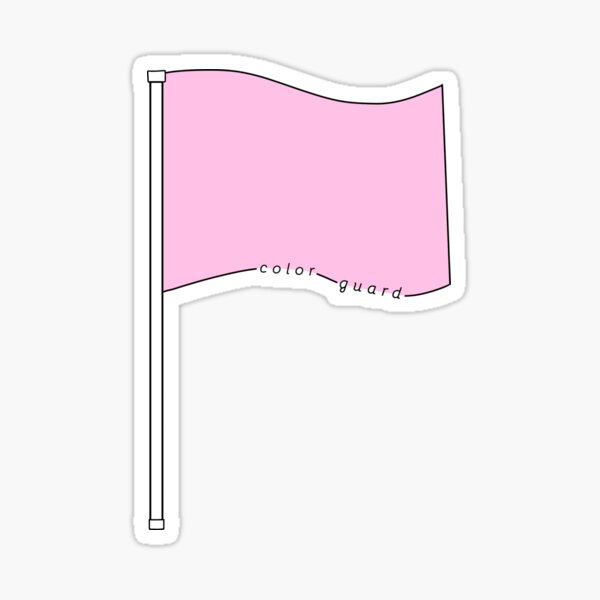"Color Guard Flag" Sticker for Sale by ClaireDesign | Redbubble