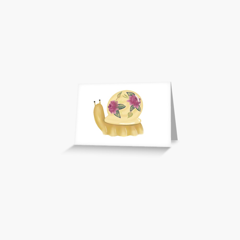"Tea Cup Snail" Greeting Card for Sale by al2familiar | Redbubble