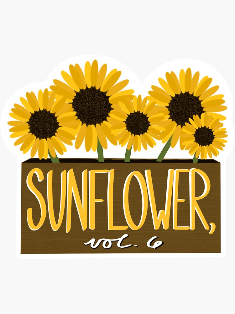 "Harry Styles Sunflower " Sticker for Sale by caitlinannmo | Redbubble