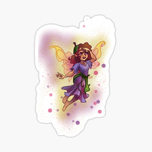 "Prilla the Clapping Fairy" Sticker by ElizaOz | Redbubble