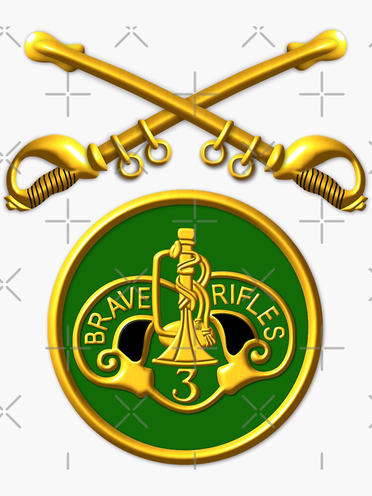 "3rd Armored Cavalry Regiment ACR “Brave Rifles” " Sticker for Sale by ...