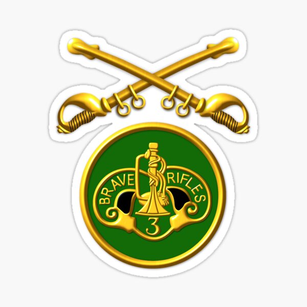 "3rd Armored Cavalry Regiment ACR “Brave Rifles” " Sticker for Sale by ...