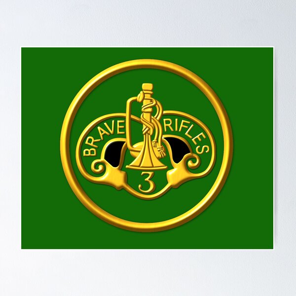 "3rd Armored Cavalry Regiment ACR “Brave Rifles” " Poster for Sale by ...