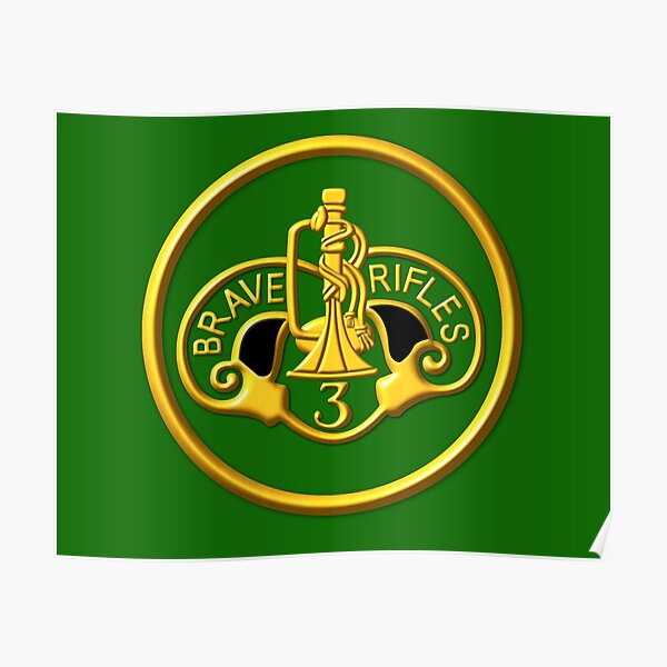 "3rd Armored Cavalry Regiment ACR “Brave Rifles” " Poster by ...