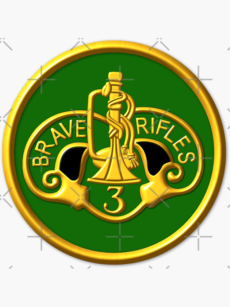 "3rd Armored Cavalry Regiment ACR “Brave Rifles” " Sticker for Sale by ...