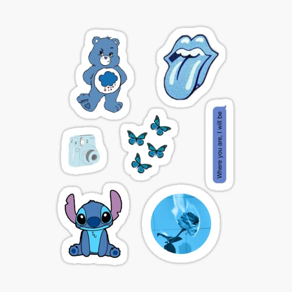 "blue aesthetic sticker pack " Sticker by matronaa | Redbubble