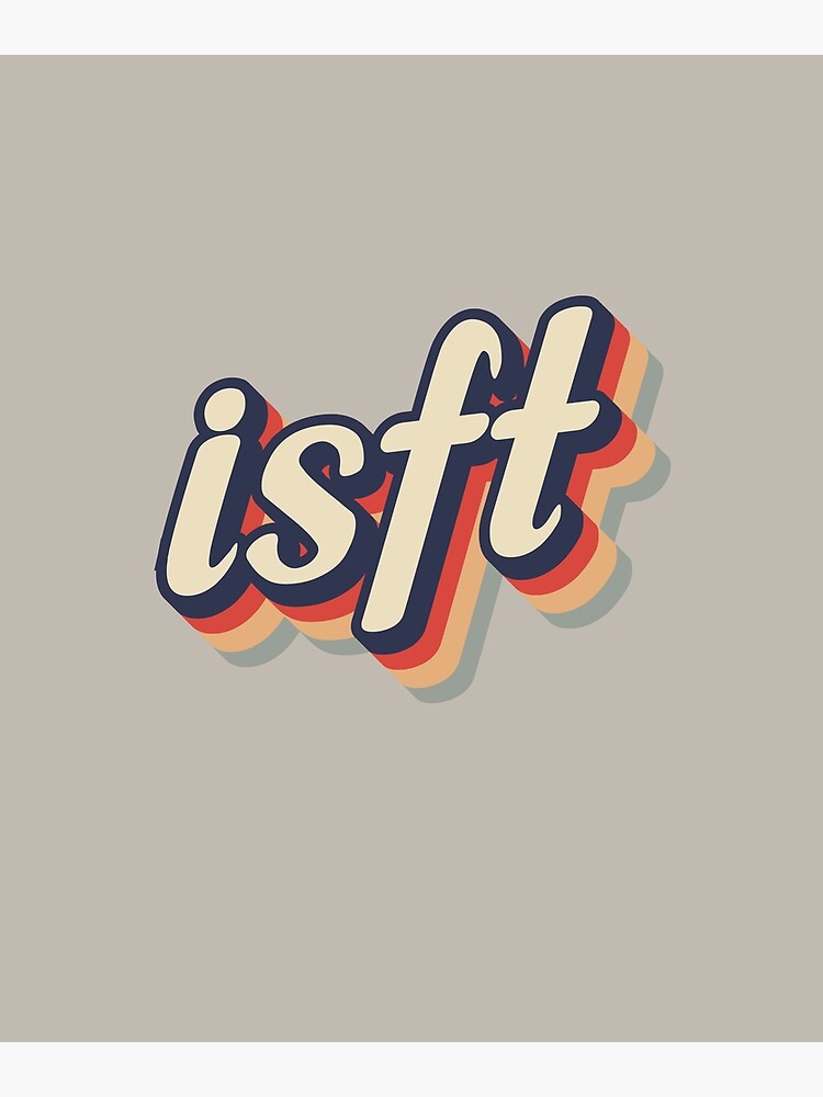 Lámina fotográfica «ISFT MBTI Tipo Arty Introvertido Colorido» de ...