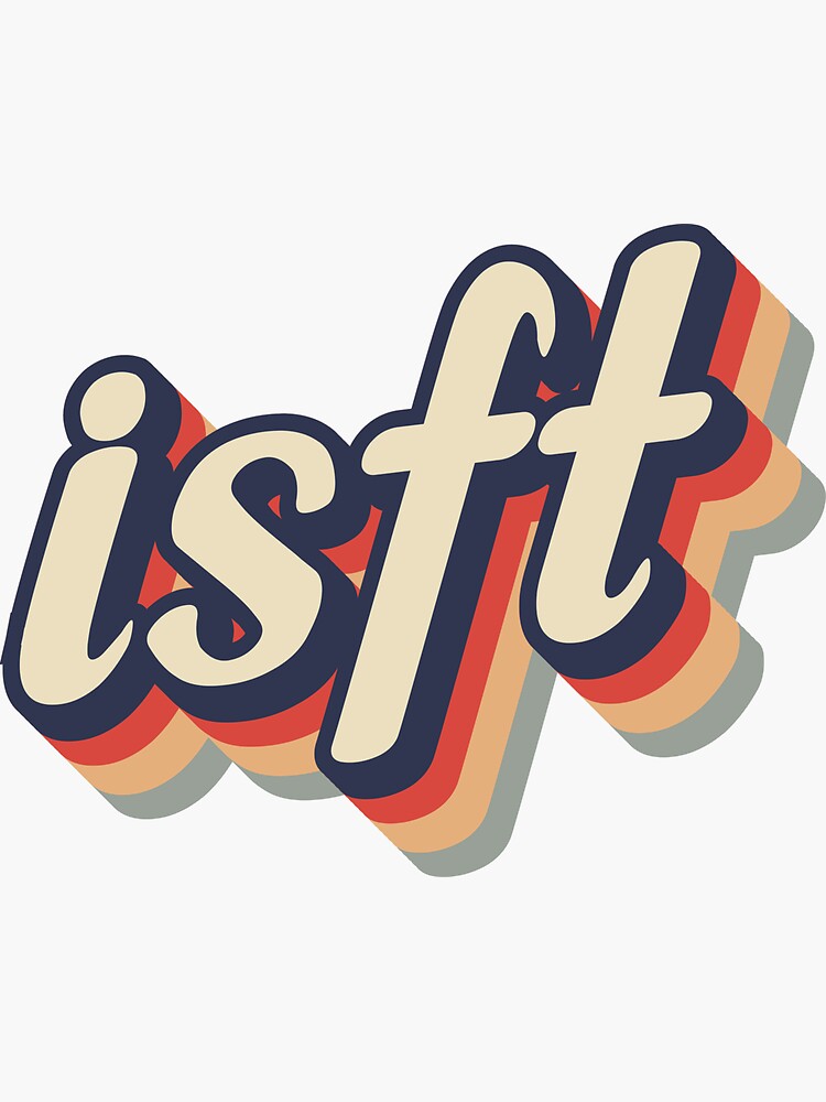 Pegatina «ISFT MBTI Tipo Arty Introvertido Colorido» de N1rK0s | Redbubble