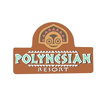 "Polynesian Resort" Sticker for Sale by lolnic0le | Redbubble