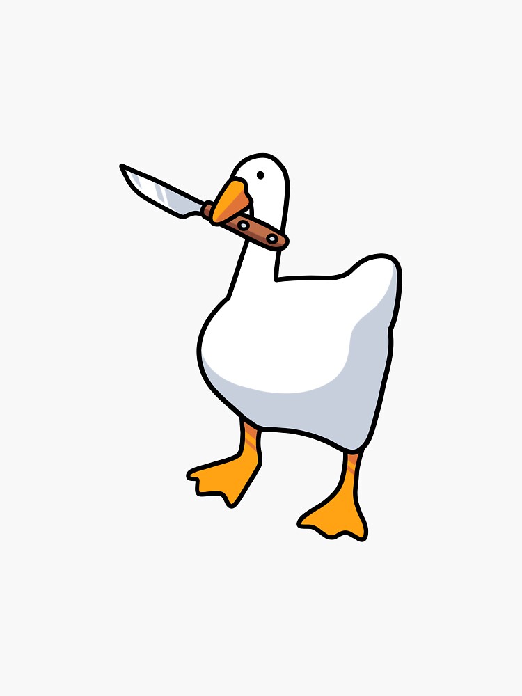 "Untitled Goose - Peace Was Never An Option" Sticker by crispytwig ...