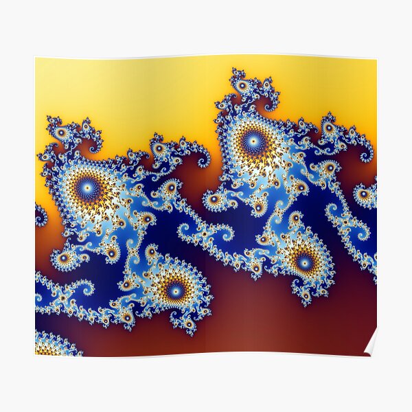 "Mandelbrot Set Tail Zoom in" Poster by ginastera-66 | Redbubble