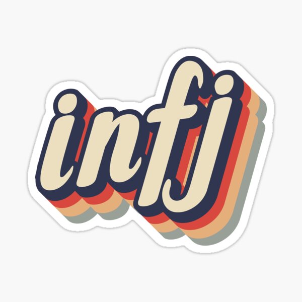 "INFJ MBTI Type Arty Introvert Colorful" Sticker for Sale by N1rK0s ...