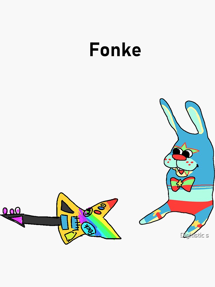 "Fonke " Sticker by DigitallyDancin | Redbubble