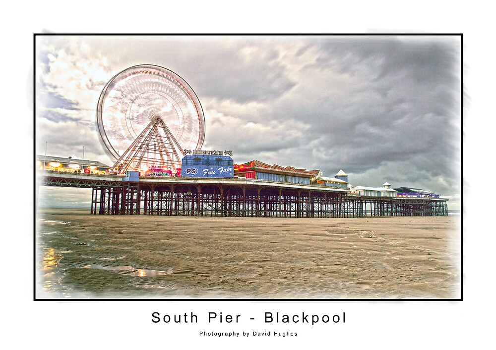 "South Pier - Blackpool" by DavidWHughes | Redbubble