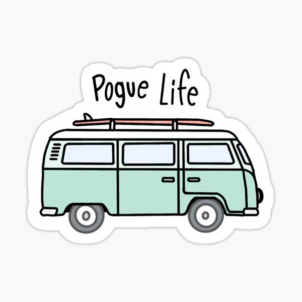 "Pogue Life Van" Sticker by Ashbabes-Shoppe | Redbubble