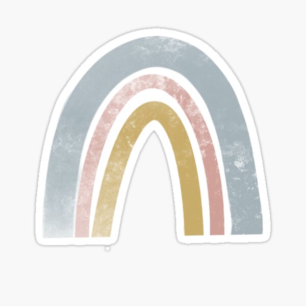 "Pastel Rainbow Sticker" Sticker for Sale by simpledesignsss | Redbubble