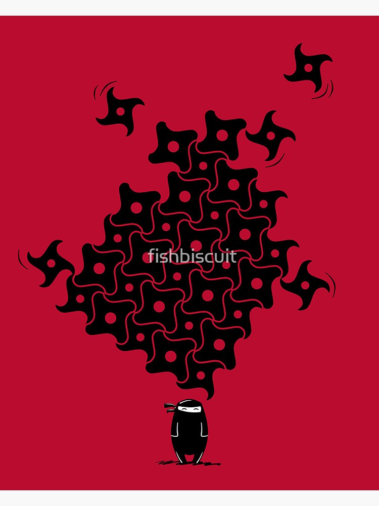 "Ninja Tesselations" Poster by fishbiscuit | Redbubble