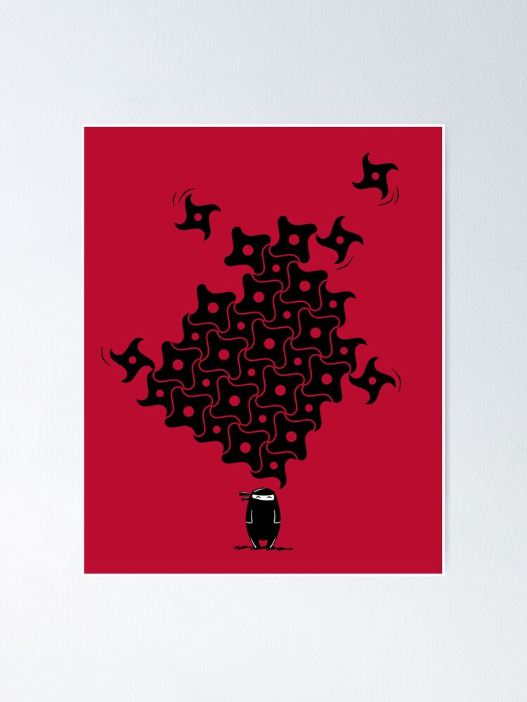 "Ninja Tesselations" Poster by fishbiscuit | Redbubble