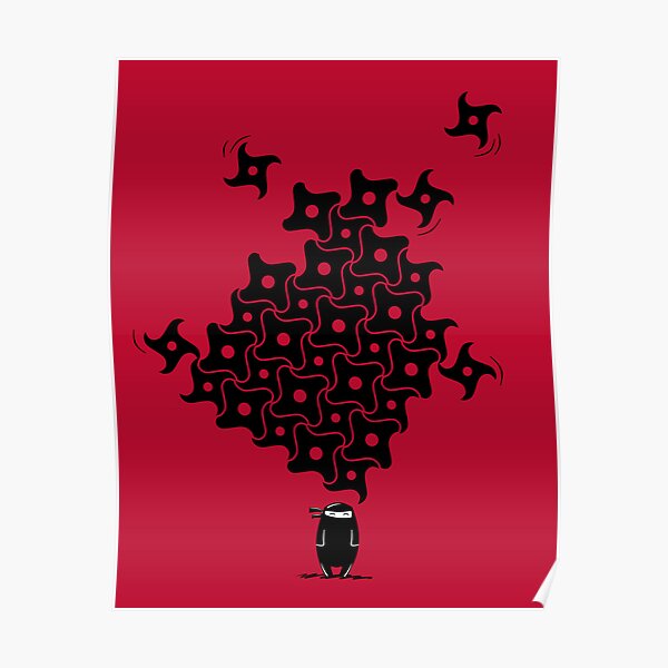 "Ninja Tesselations" Poster by fishbiscuit | Redbubble
