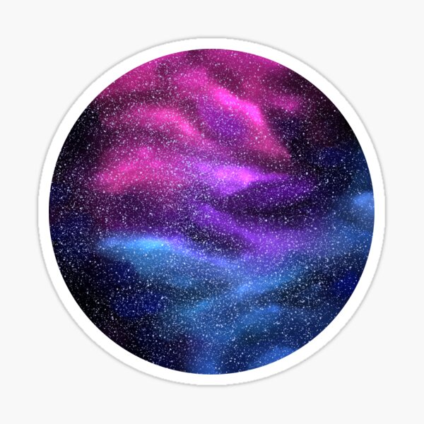 "Bi Pride Galaxy" Sticker for Sale by nicoolee | Redbubble