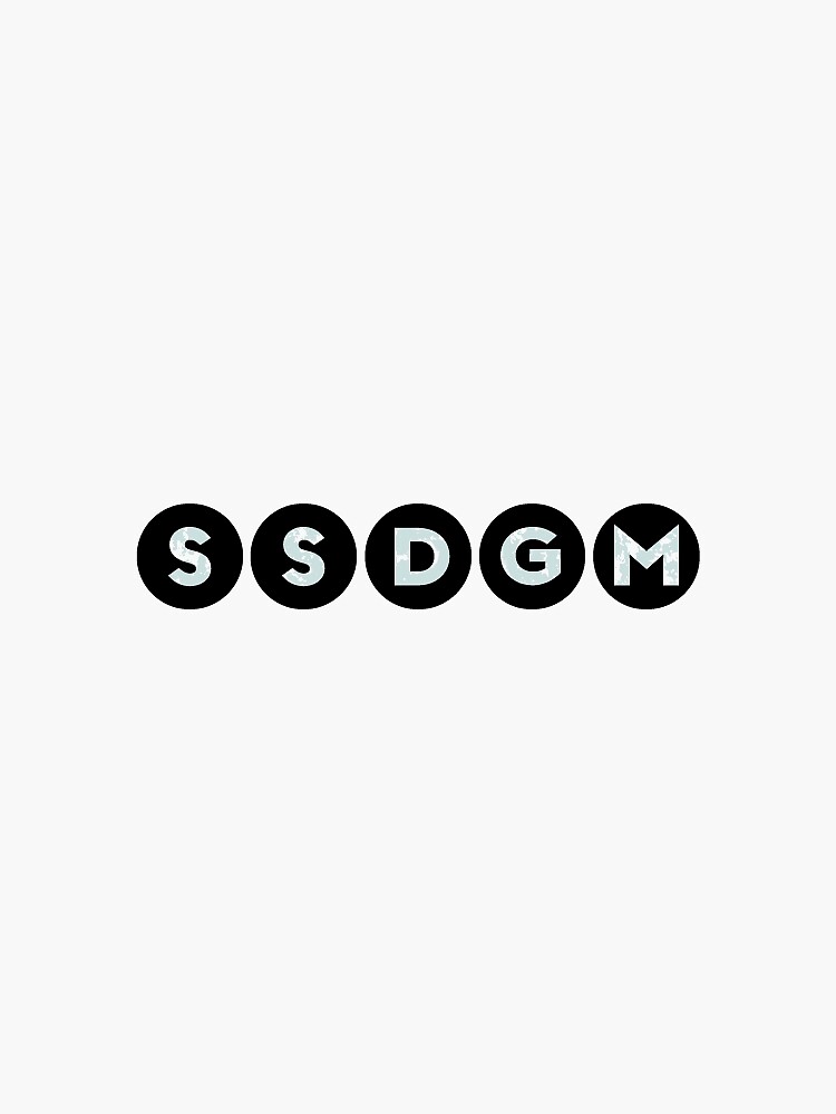 "SSDGM" Sticker by kaitlin-davis | Redbubble