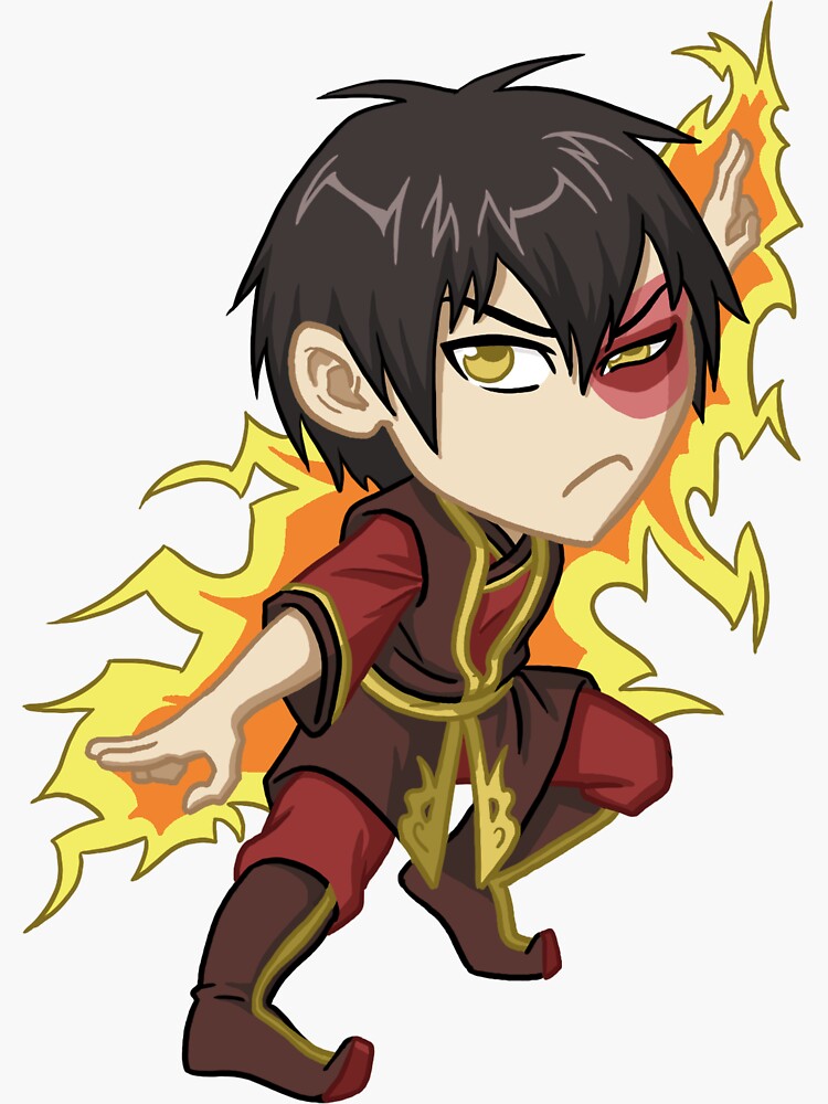 "Avatar Zuko Chibi" Sticker by reikun | Redbubble