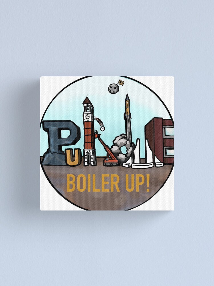 "Purdue (Boiler Up)" Canvas Print by HarryHTF | Redbubble