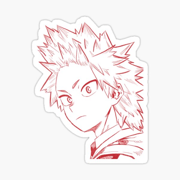 "Kirishima Eijiro" Sticker by skychloearts | Redbubble