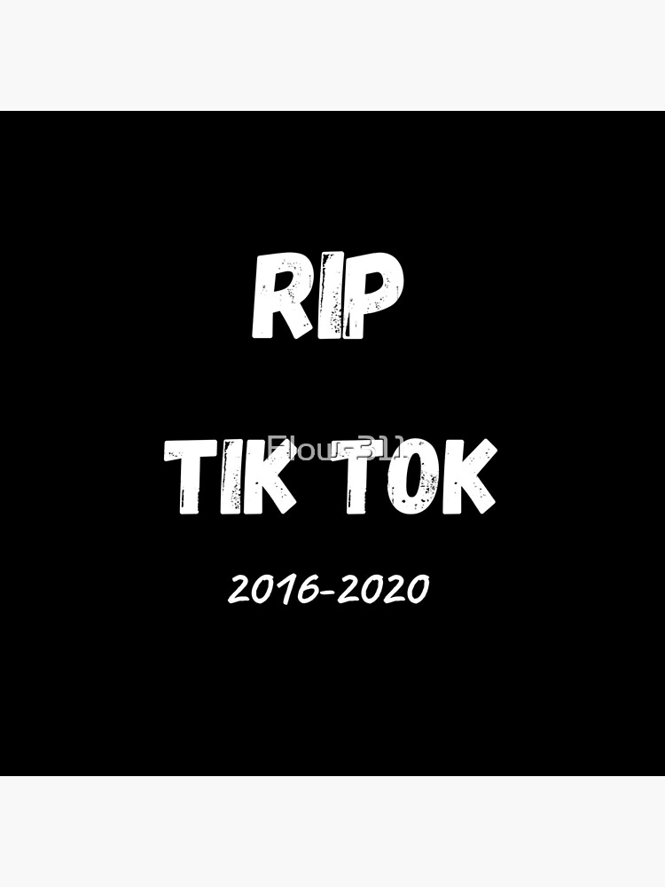 "RIP TIK TOK" Throw Pillow for Sale by Flow-311 | Redbubble