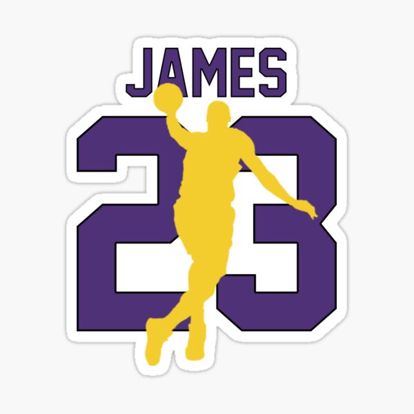 "LBJ #23 Artwork" Sticker for Sale by Kciar15 | Redbubble