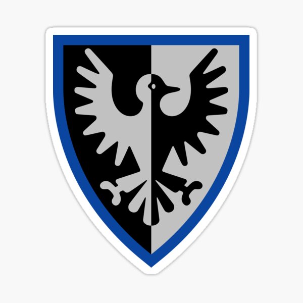 "Black Falcon Knights Shield Emblem" Sticker for Sale by Highonbricks ...