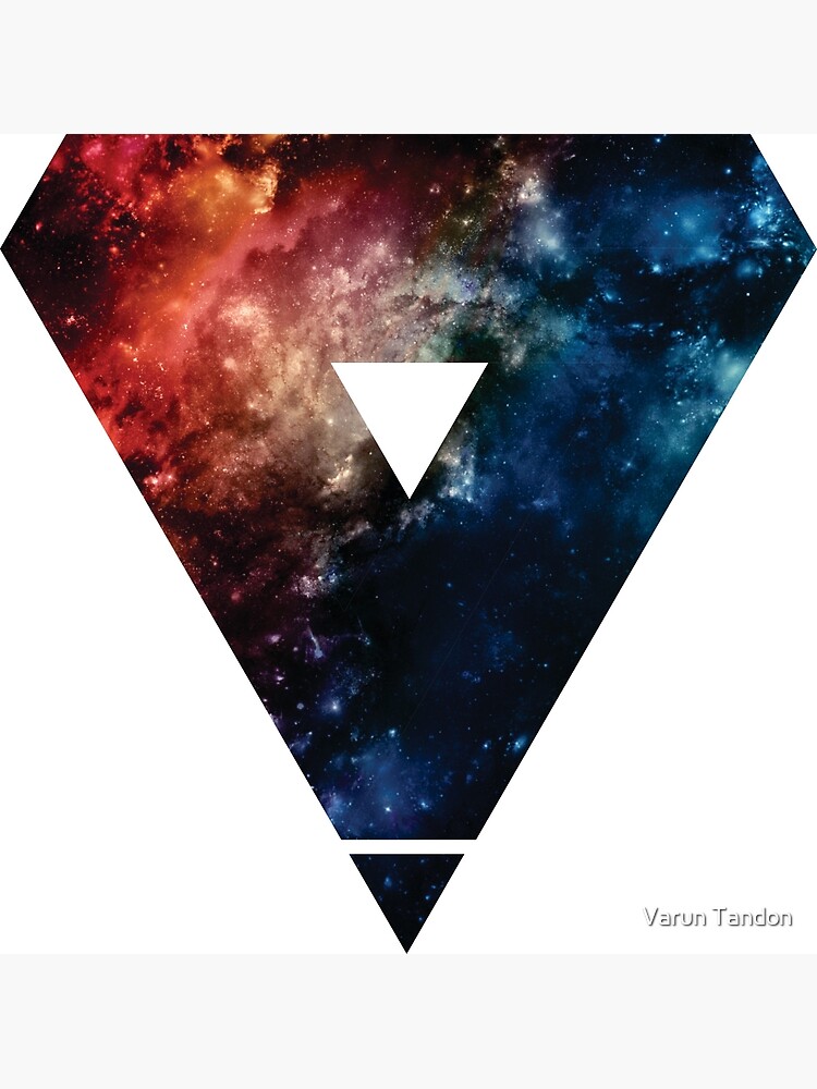 "3D Triangle Geometric Galaxy" Art Print for Sale by Varuntandon ...
