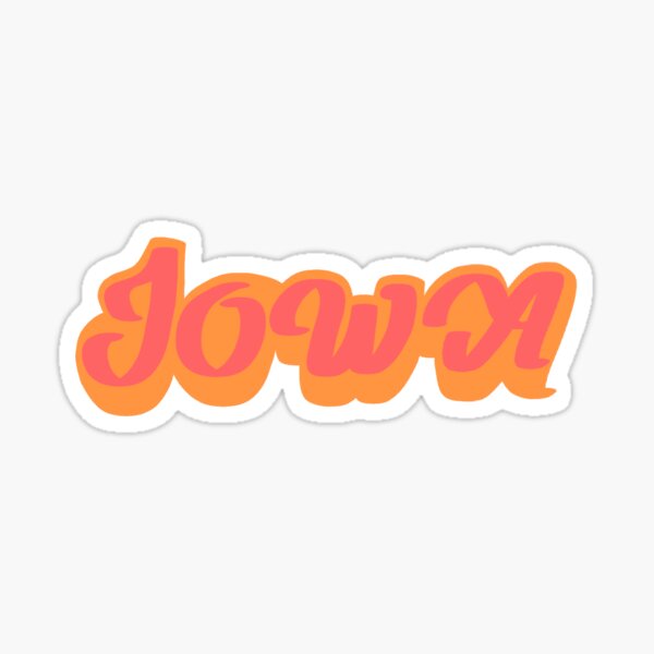 "Vintage Iowa sticker" Sticker by CraftyDesigns | Redbubble