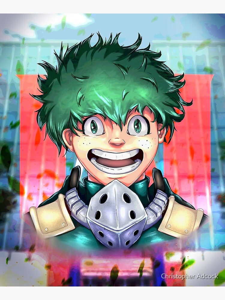 "Deku Portrait (My Hero Academia)" Art Print for Sale by ...