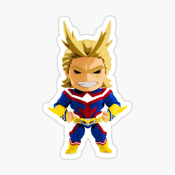 "All Might chibi" Sticker for Sale by popsANDmeme | Redbubble