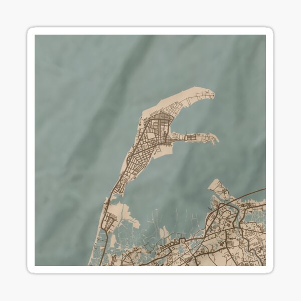 "Cavite City Sepia Map" Sticker for Sale by CPTVDesign | Redbubble