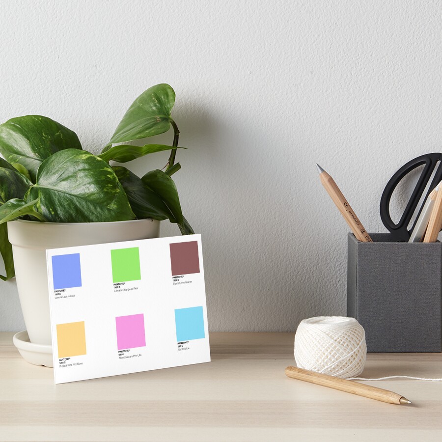 "Liberal Color Swatches-Full Pack" Art Board Print by emgraham17 ...