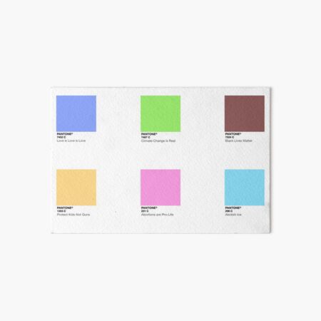 "Liberal Color Swatches-Full Pack" Art Board Print by emgraham17 ...