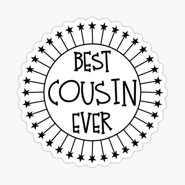 "Best Cousin Ever Novelty Proud Family Member Graphic Gift print ...