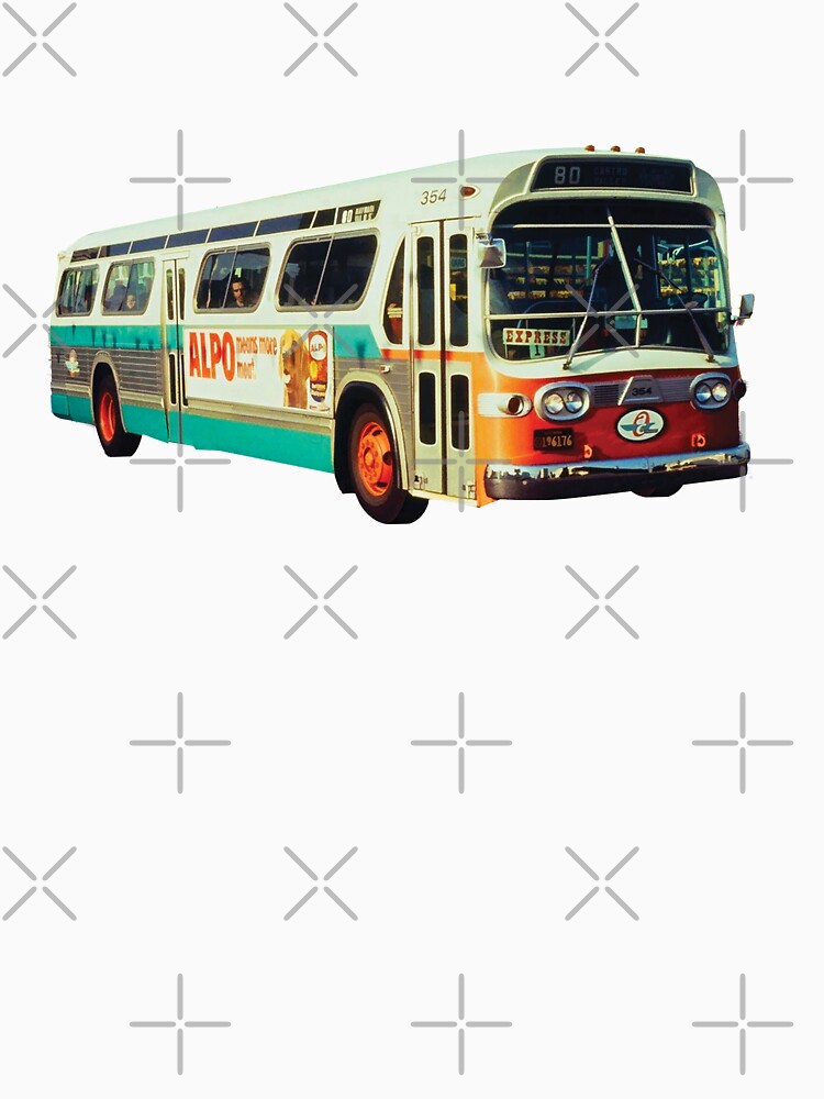 "Retro AC Transit Bus - Vintage Alameda County Transit Bus" T-shirt for ...