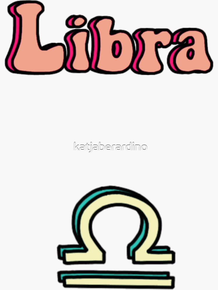 "Libra" Sticker by katjaberardino | Redbubble