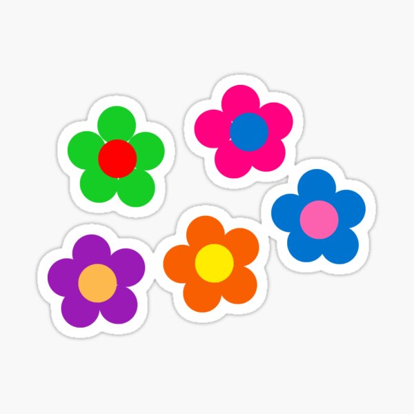 "Flower Power Sticker Pack" Sticker for Sale by thattiktokgirl | Redbubble