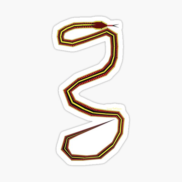 "Geometric Garter Snake without background" Sticker for Sale by ...