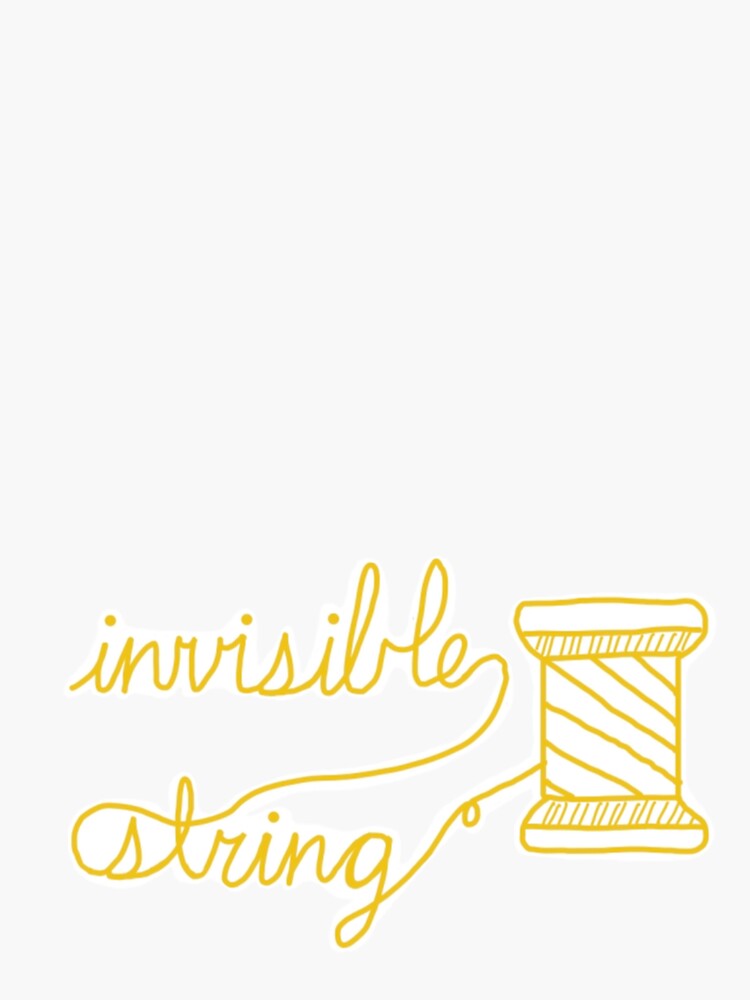 "Invisible string" Sticker by Alianarao | Redbubble