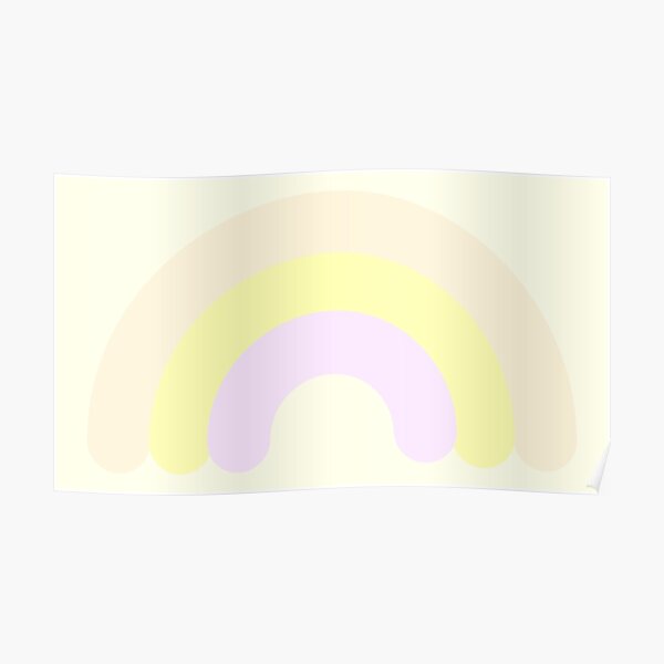"Cute Pastel Rainbow" Poster for Sale by tabbygun | Redbubble