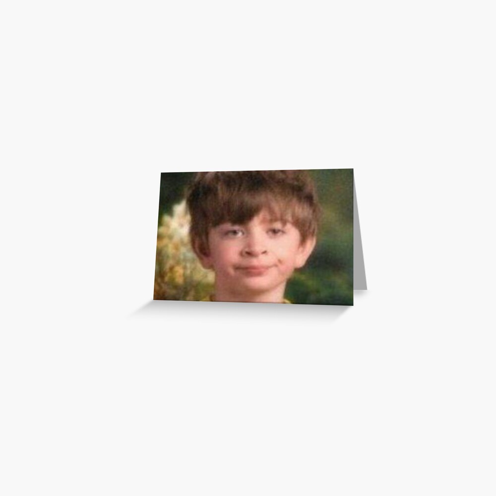 "Resigned Pajama Kid Meme" Greeting Card by simcass | Redbubble