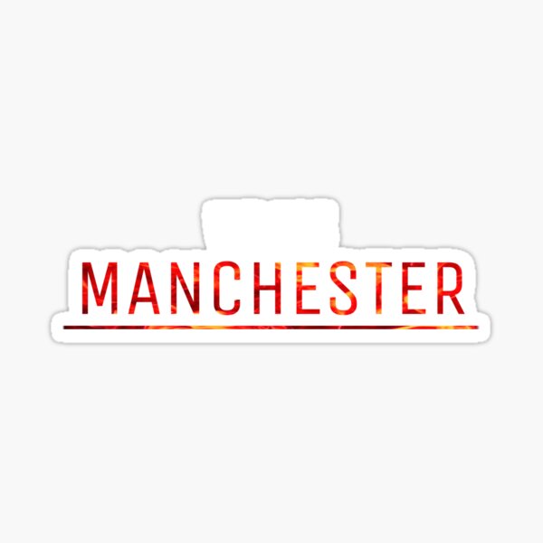 "We are manchester " Sticker by Nishad4 | Redbubble