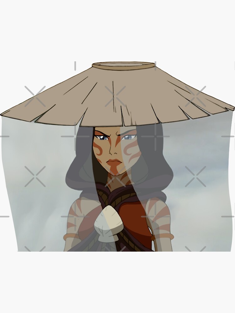"Painted Lady Katara Stern Face Avatar" Sticker for Sale by blueeyes374 ...