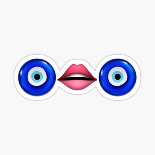 "Tiktok Blue Eyes" Sticker by diarrasstickers | Redbubble